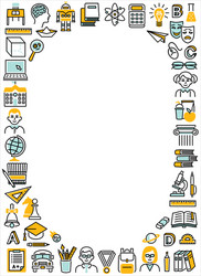 Icons school Royalty Free Vector Image - VectorStock