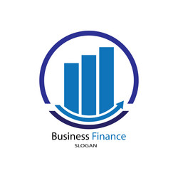 Business finance logo Royalty Free Vector Image