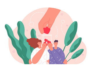 Concept charity and donation give and share Vector Image