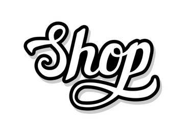 Electronics store calligraphy template text Vector Image