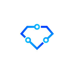 Two diamond logo Royalty Free Vector Image - VectorStock