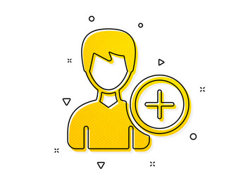 Add user icon profile avatar sign Royalty Free Vector Image