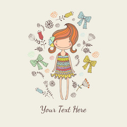 Graphic girl Royalty Free Vector Image - VectorStock