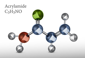 Acrylamide chemical formula organic compound Vector Image