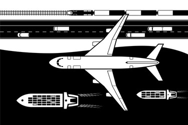 Airborne cruiser for transportation aircraft Vector Image