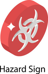 Ready to use 2d icon of hazard Royalty Free Vector Image