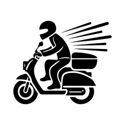 Speed delivery simple logo Royalty Free Vector Image