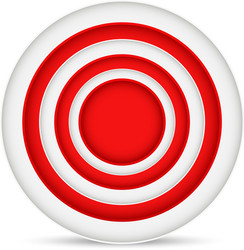 Red target graphics for bullseye goal aim Vector Image
