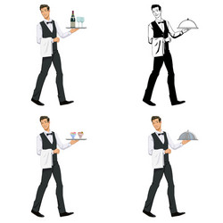 Waiter Royalty Free Vector Image - VectorStock