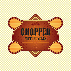 Chopper emblem Royalty Free Vector Image - VectorStock