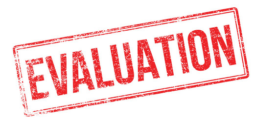 Evaluation rubber stamp Royalty Free Vector Image