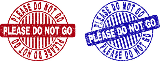 Do not go rubber stamp Royalty Free Vector Image