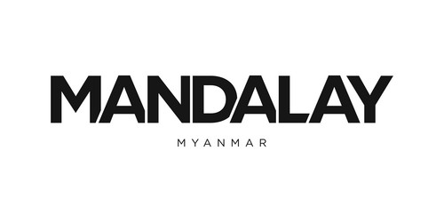 Naypyidaw in the myanmar emblem design Royalty Free Vector