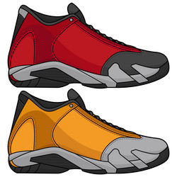 Sports Basketball Shoes Design Royalty Free Vector Image