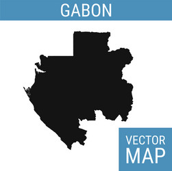 Color map of gabon Royalty Free Vector Image - VectorStock