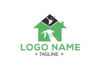 House service logo home repair shop logo design Vector Image
