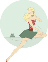 Pinup Girl Vector Images (over 2,600)