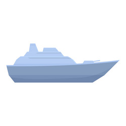 Ship destroyer icon cartoon military navy Vector Image