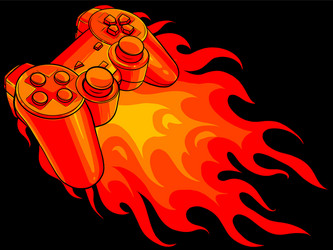 Gamepad for game consolethe joystick Royalty Free Vector