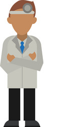 Medical avatar cartoon Royalty Free Vector Image