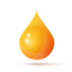 Oil drop on transparent background Royalty Free Vector Image