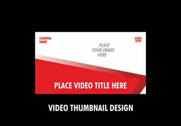 Colorful and unique video thumbnail Royalty Free Vector