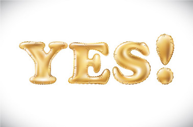 Gold alphabet balloons acronym and abbreviation Vector Image