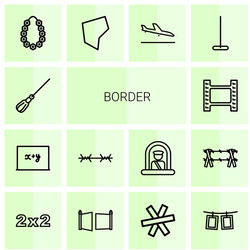 9 border icons Royalty Free Vector Image - VectorStock