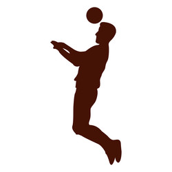 Football head kick jump Royalty Free Vector Image