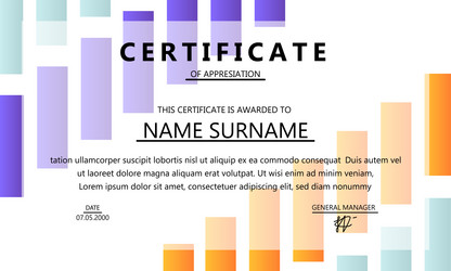 Abstract certificate or diploma Royalty Free Vector Image