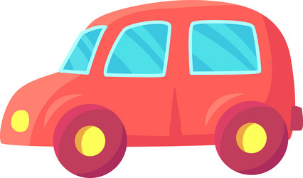 Cartoon red car Royalty Free Vector Image - VectorStock