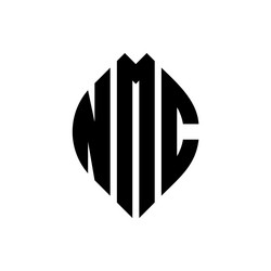 Nmc logo letter design Royalty Free Vector Image