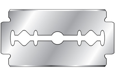 Razor blade Royalty Free Vector Image - VectorStock