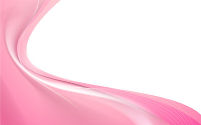 Soft pink background with glowing wavy shape Vector Image