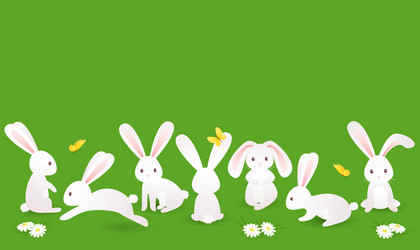 Lazy rabbit cartoon sleeping bunny Royalty Free Vector Image