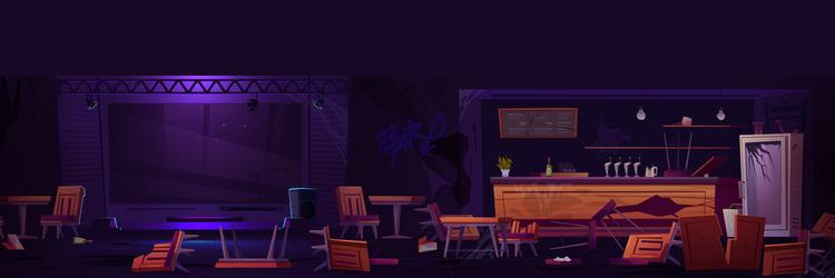 Bar counter interior - cartoon Royalty Free Vector Image