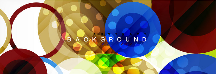 Overlapping circles design background Royalty Free Vector