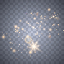 Sparks glitter special light effect Royalty Free Vector