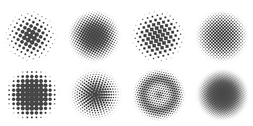 Halftone Circle Gradient Vector Images (over 44,000)