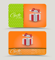 Design gift cards Royalty Free Vector Image - VectorStock