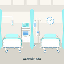 Medical operating room design poster medical Vector Image