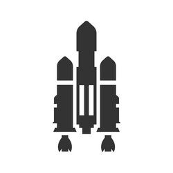 Rocket start up icon Royalty Free Vector Image