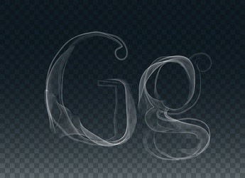 Smoke font letter b Royalty Free Vector Image - VectorStock