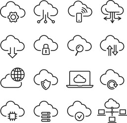Cloud computing sync icon Royalty Free Vector Image