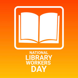 National library workers day Royalty Free Vector Image