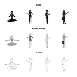 Posture and mood symbol Royalty Free Vector Image
