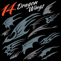 Dragon Wings Vector Images (over 8,700)
