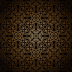 Vintage gold pattern Royalty Free Vector Image