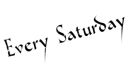 Every saturday rubber stamp Royalty Free Vector Image