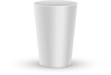 Plastic glass Royalty Free Vector Image - VectorStock